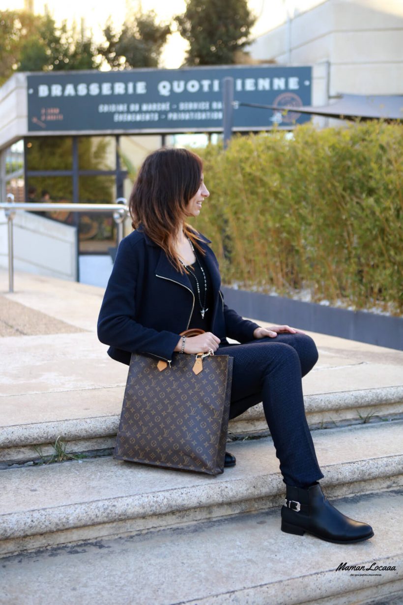 Total Look bleu avec la créatrice Danielle Engel à découvrir à Montpellier